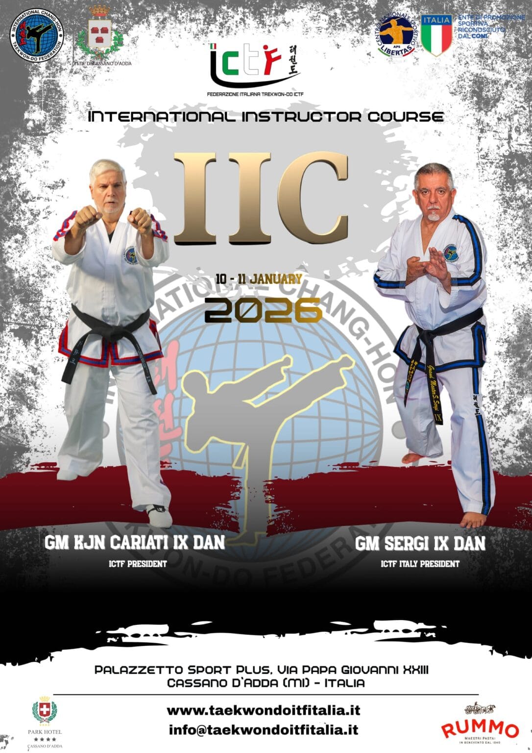 IIC – International Instructors Course 2026 - Taekwon-DO ICTF Italia